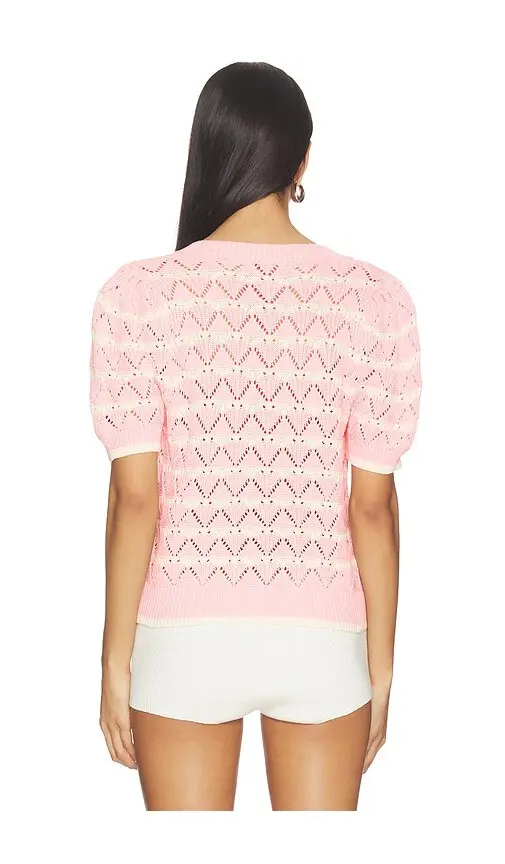 Heartloom Verano Top In Pink,white