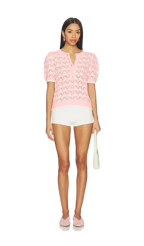 Heartloom Verano Top In Pink,white