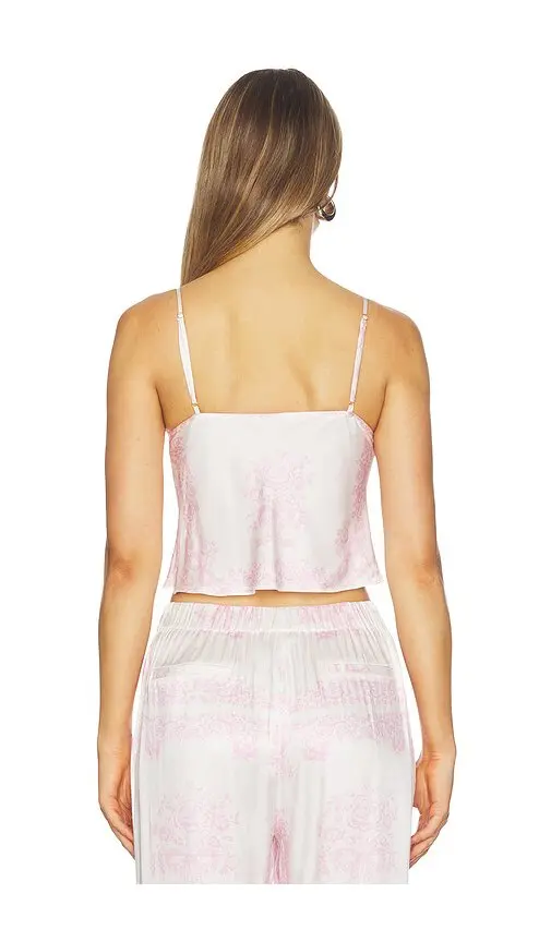 LoveShackFancy Emeraine Top In White,pink