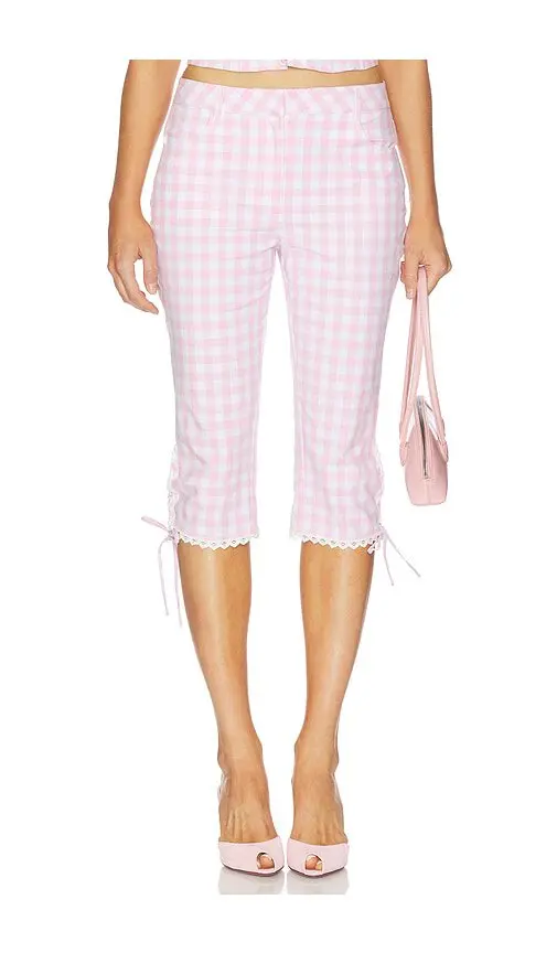 LoveShackFancy Elarose Pant In Pink