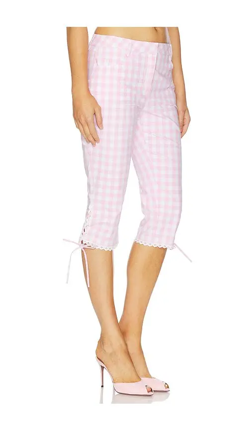 LoveShackFancy Elarose Pant In Pink