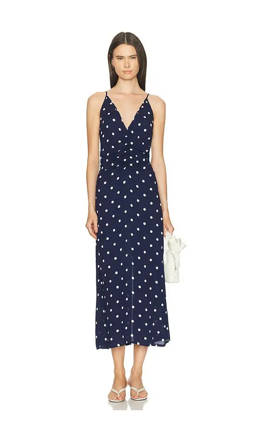 Baum Und Pferdgarten Atalia Dress In Navy - Navy Creme Dot