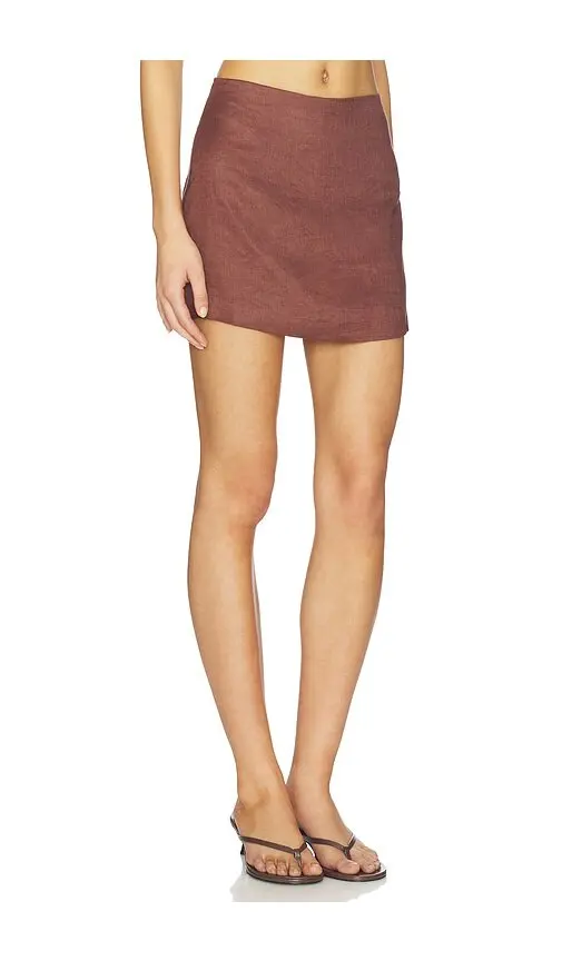 L*Space Venice Skort In Brown