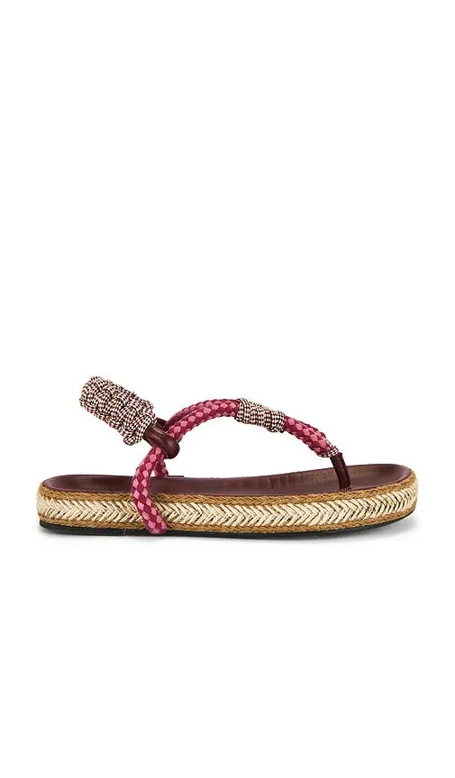 Isabel Marant Gypso Sandal In Burgundy - Multicolor Burgundy