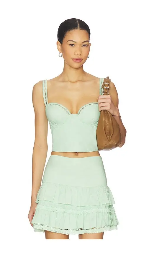 Peixoto Sasha Top In Mint - Summer Green
