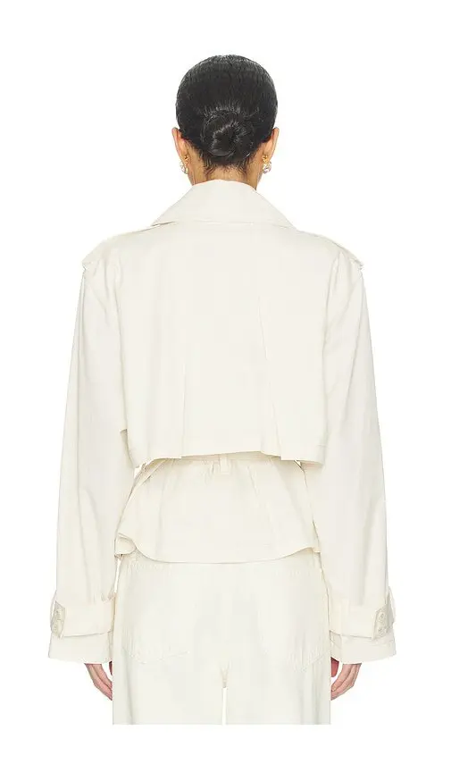 Joe's Jeans The Liz Cropped Trench Coat - Ecru