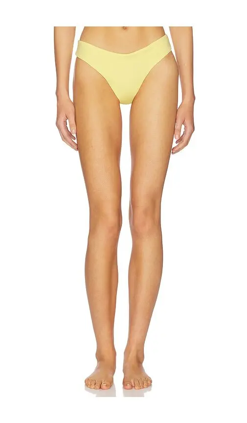 BAHIA MARIA Classic Bikini Bottom In Yellow - Butter
