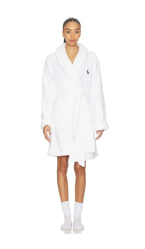 Polo Ralph Lauren Short Bear Robe In White