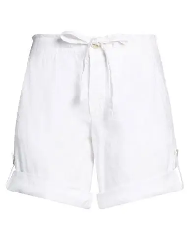 120% Lino Shorts & Bermuda Shorts Size Linen - White