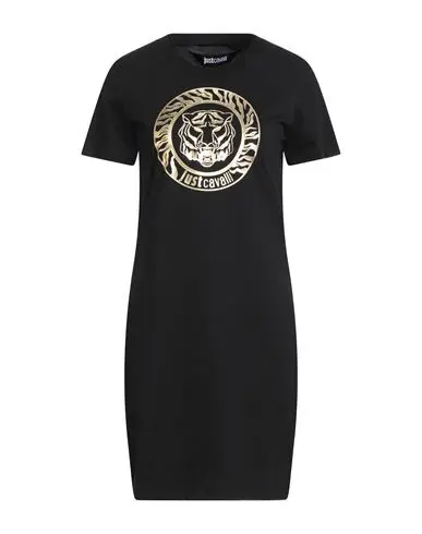 Just Cavalli Mini Dress Size Cotton - Black