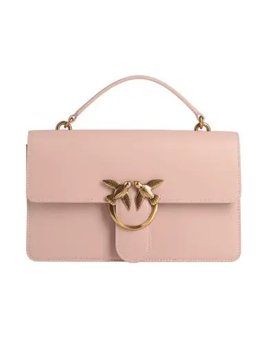 Pinko Handbag Blush Soft Leather - Pink