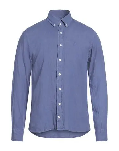 HACKETT Shirt Size Linen - Blue