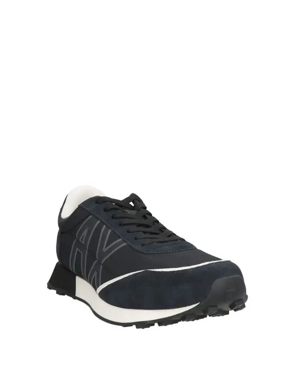 Armani Exchange Leather And Polyamide Sneakers - Midnight Blue
