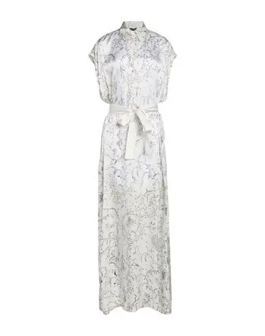 Fabiana Filippi Maxi Dress Size Silk, Viscose, Cupro - Off White