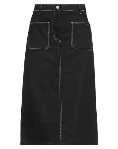 COURREGES Denim Skirt Size Cotton, Elastane - Black