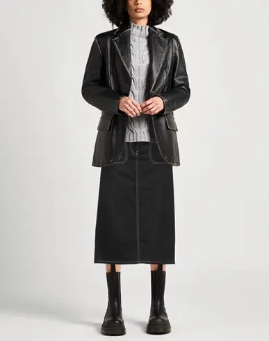 COURREGES Flared Denim Skirt