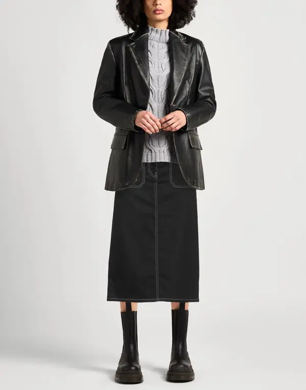 COURREGES Flared Denim Skirt