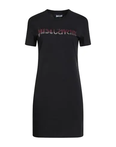 Just Cavalli Mini Dress Size Cotton - Black
