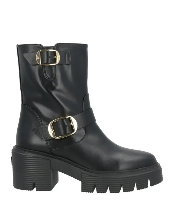 STUART WEITZMAN Ankle Boots In Leather With Appliqués