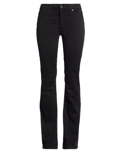 Armani Exchange Flared Stretch Cotton-blend Trousers - Black