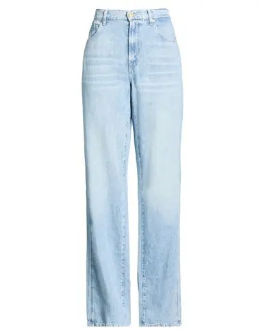 7 For All Mankind Jeans Size Cotton, Linen - Blue