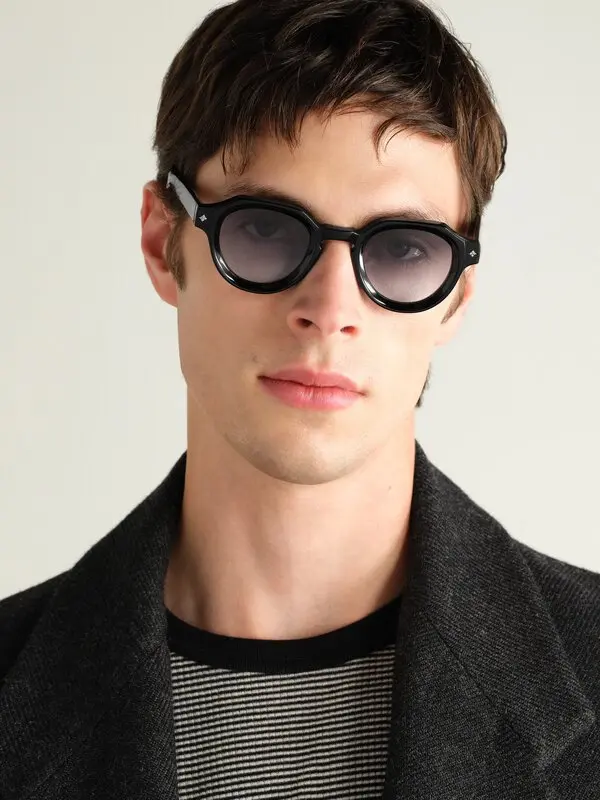 SATO Atria Round-frame Acetate Sunglasses