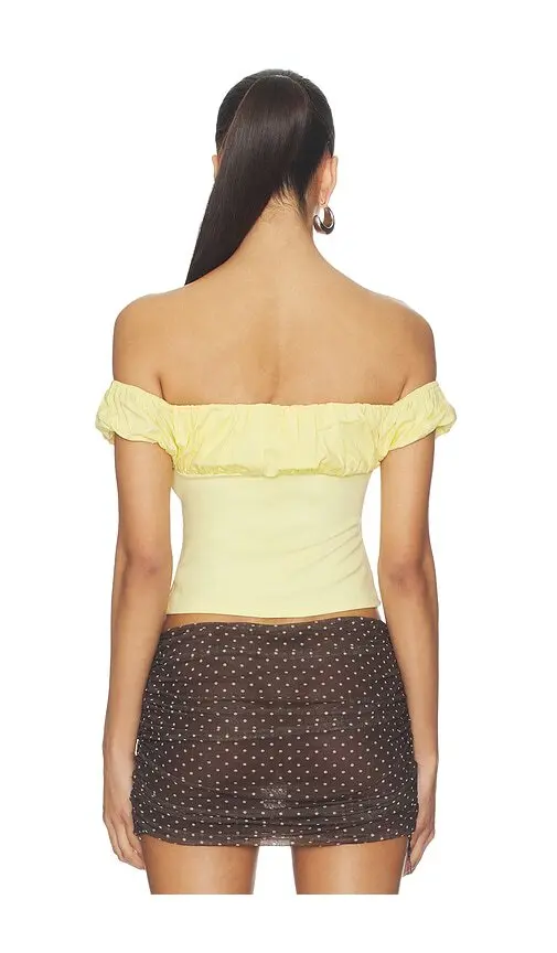 Majorelle Tatum Off-the-shoulder Ruched Top
