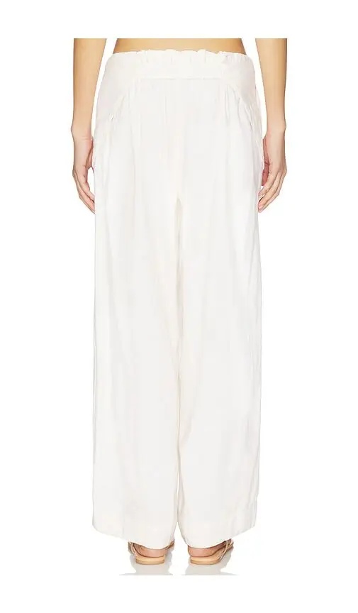 Free People Cotton Linen Pant - Ivory