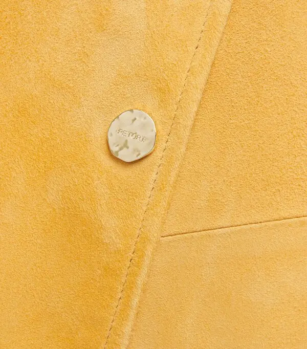 RETORI Suede Scarf Trench Coat