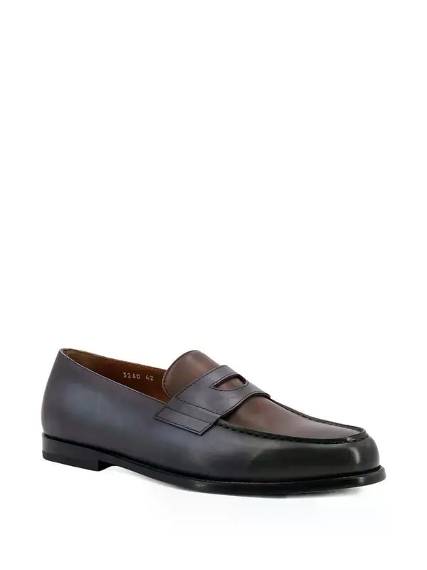 DOUCAL'S Leather Penny Loafers