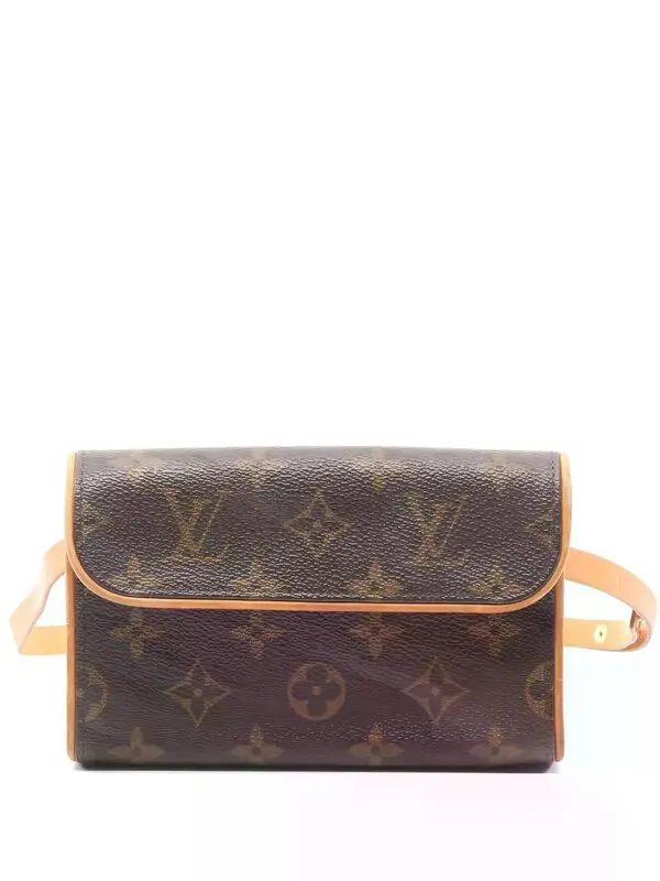LOUIS VUITTON 2003 Pochette Florentine Monogram Mini Bag - Brown