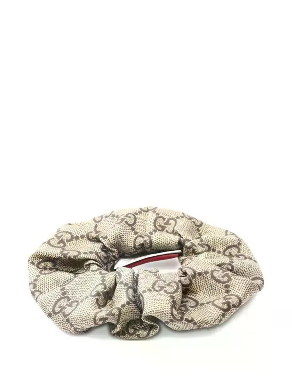 Gucci 20s Gg-pattern Scrunchie - Neutrals