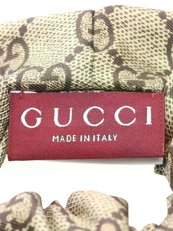 Gucci Gg Patterned Scrunchie - Neutrals