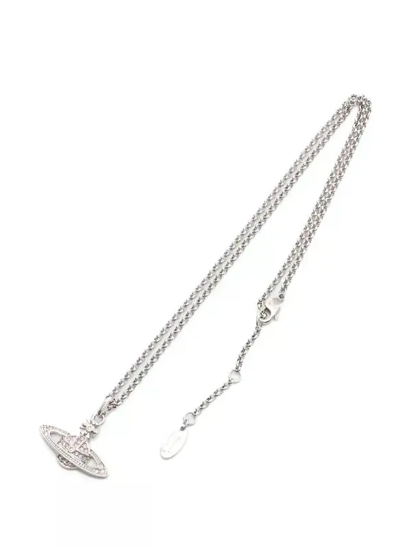 VIVIENNE WESTWOOD 2020s Rhinestone Necklace - Silver