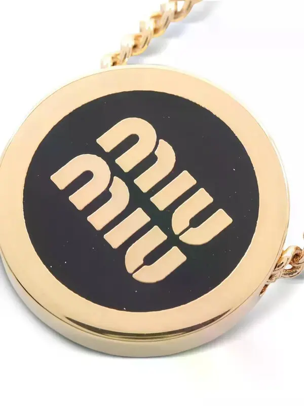 Miu Miu Logo-pendant Necklace