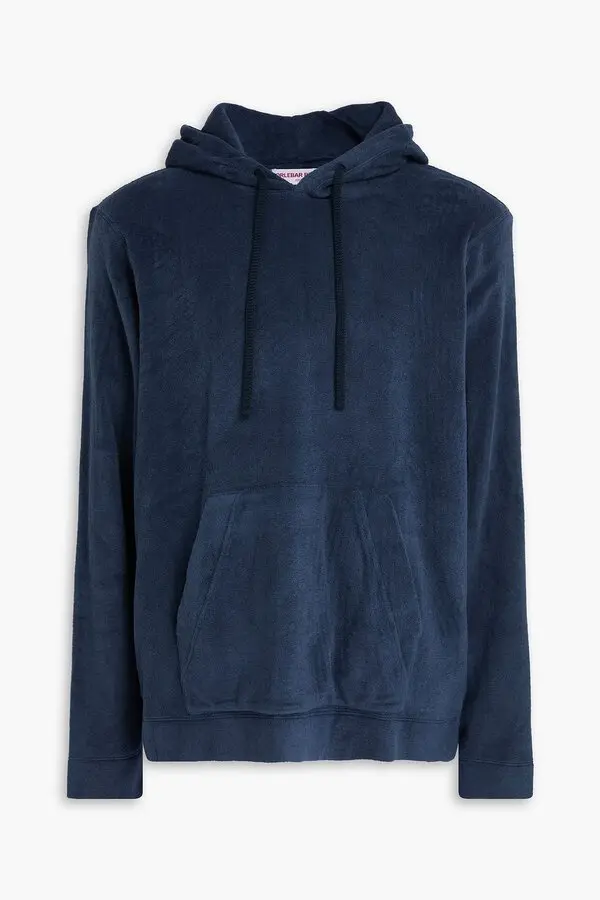 Orlebar Brown Blaine Modalblend Fleece Hoodie - Navy
