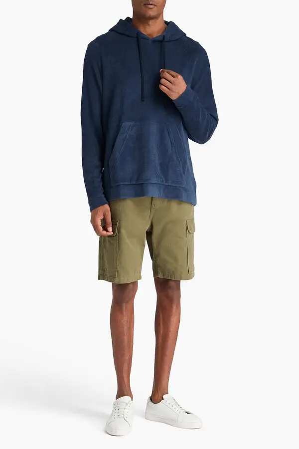 Orlebar Brown Blaine Modal-blend Fleece Hoodie - Navy
