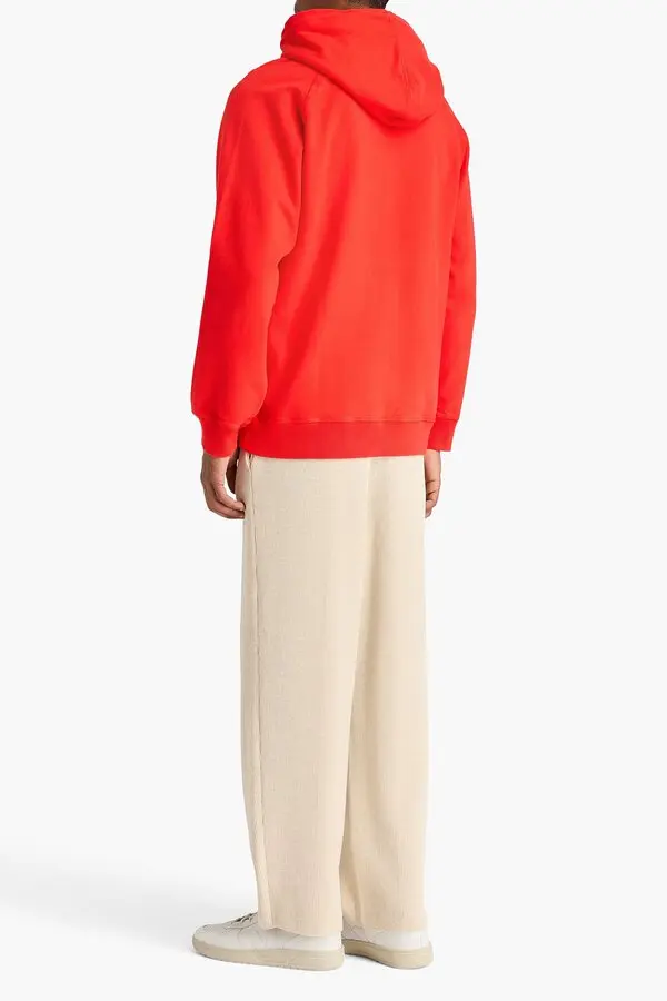 Orlebar Brown Francis French Terry Hoodie - Tomato Red