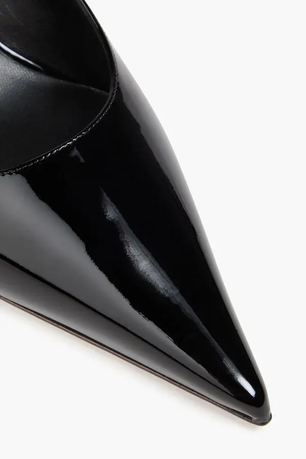 Magda Butrym Floral Appliquéd Slingback Pumps