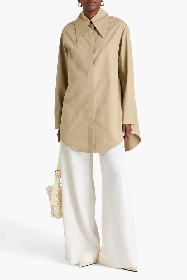 JIL SANDER Oversized Cottonpoplin Shirt