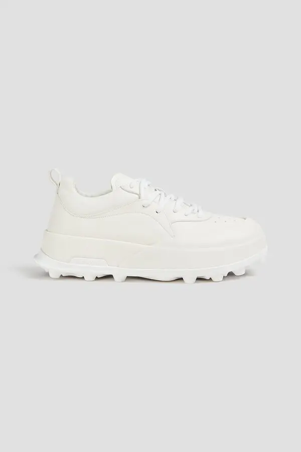 JIL SANDER Leather Sneakers - White