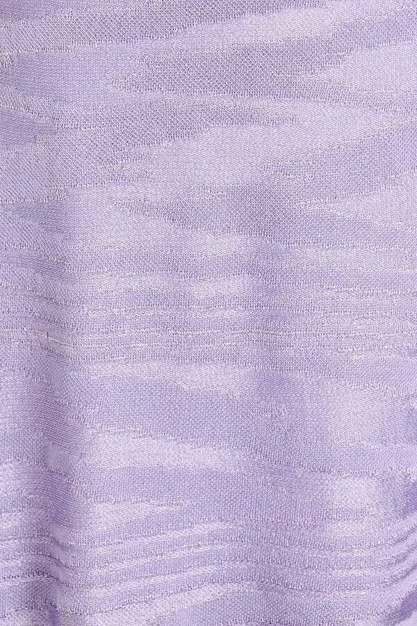Missoni Metallic Jacquard-knit Mini Dress - Lavender