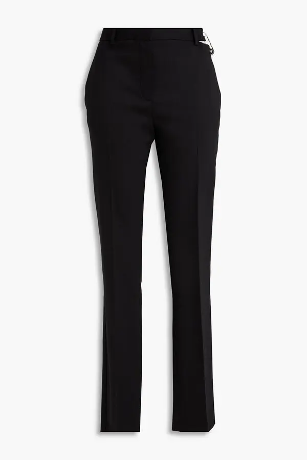 Versace Embellished Woolblend Straightleg Pants