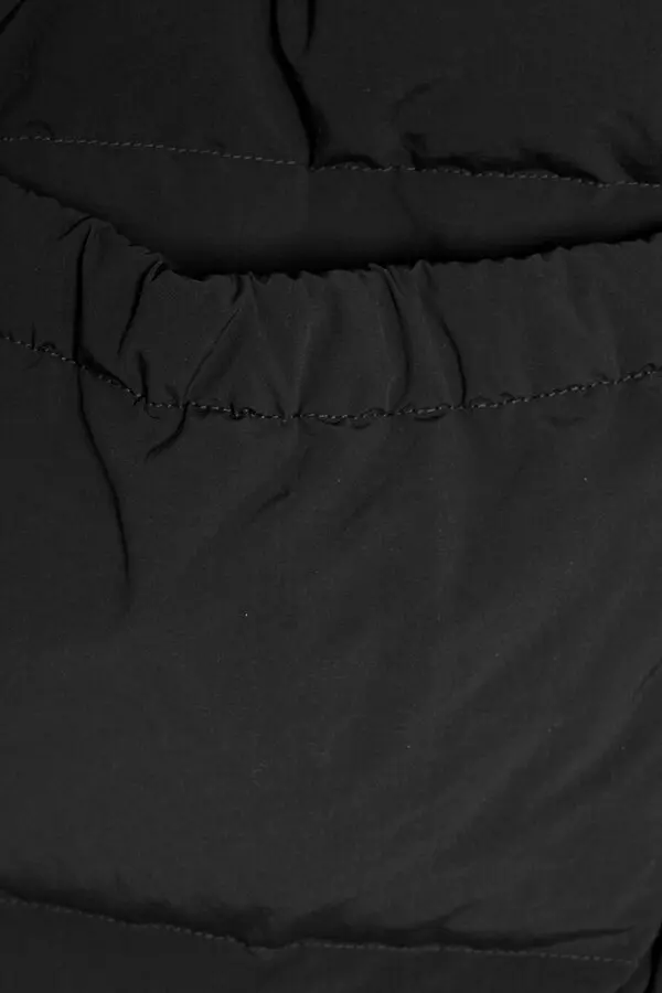 JIL SANDER Quilted Shell Hooded Down Coat - Black