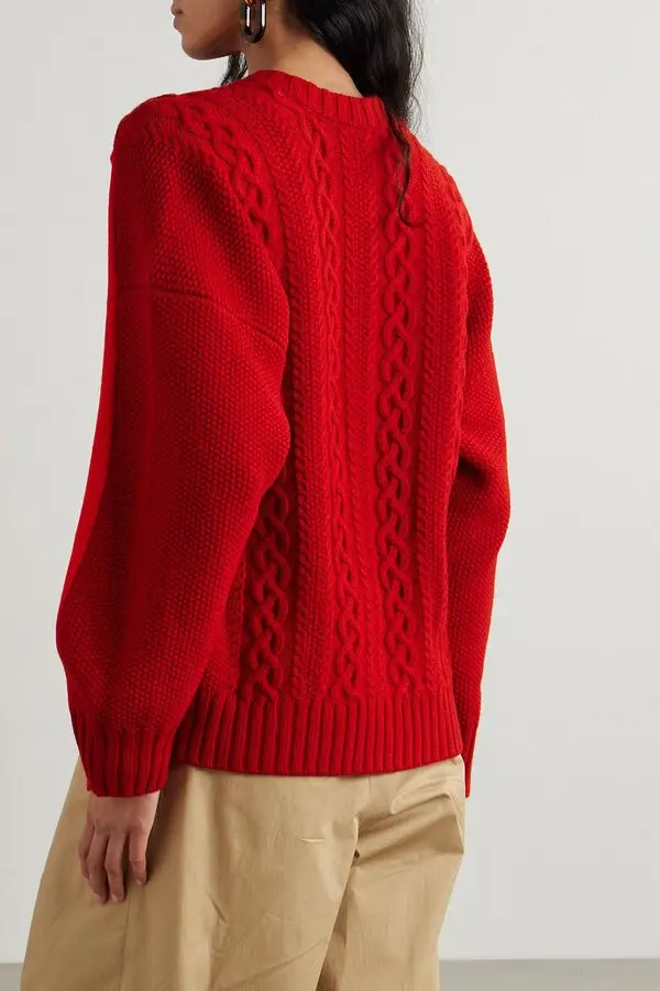 Stella McCartney Oversized Twotone Panelled Wool Sweater