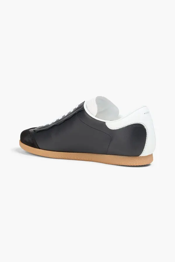 MAISON MARGIELA Featherlight Suedetrimmed Leather Sneakers