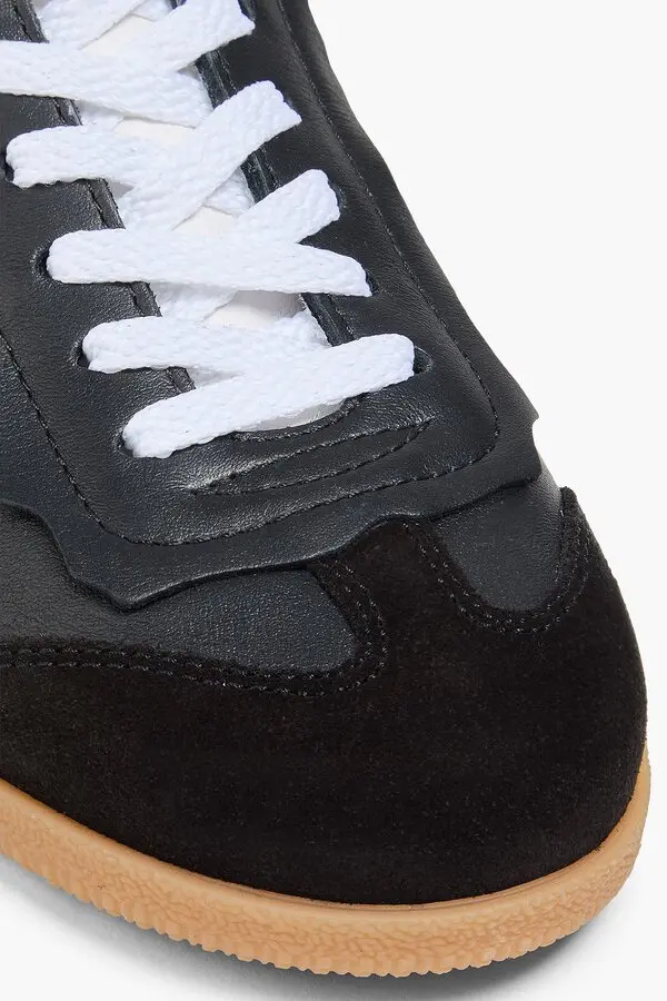 MAISON MARGIELA Featherlight Suedetrimmed Leather Sneakers