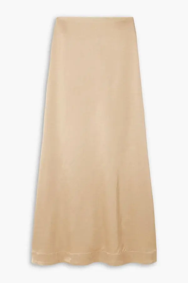 ESSE STUDIOS Gilded Satin Maxi Skirt - Sand