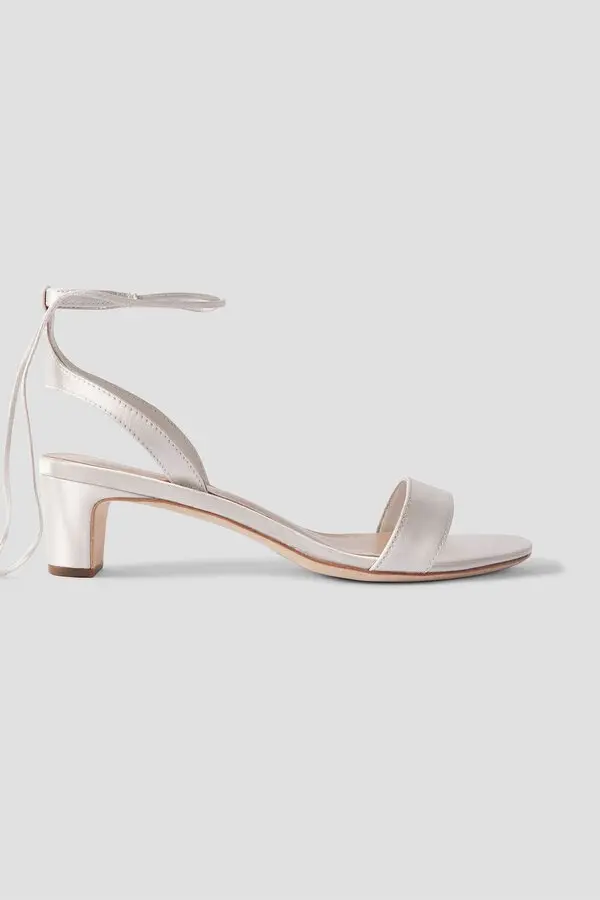 LOEFFLER RANDALL Jackie Satin Sandals - White
