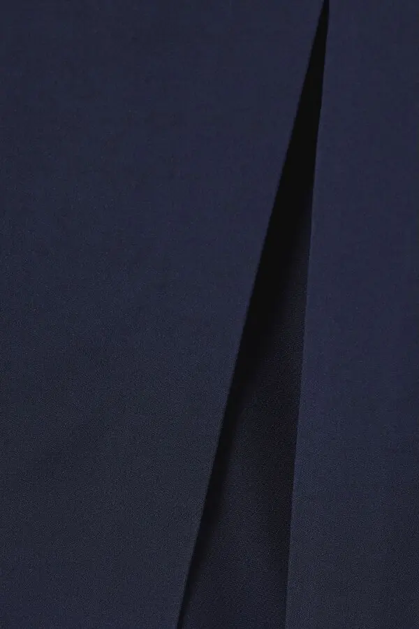 Roland Mouret One-shoulder Crepe Gown - Navy